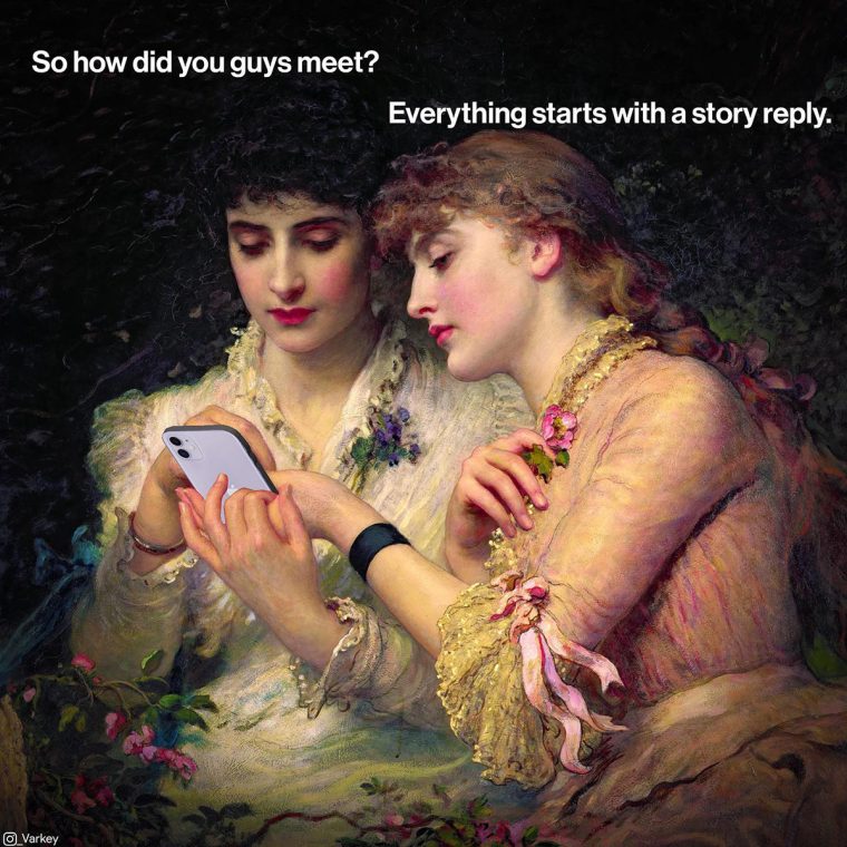 Il détourne des tableaux classiques avec modernité et humour