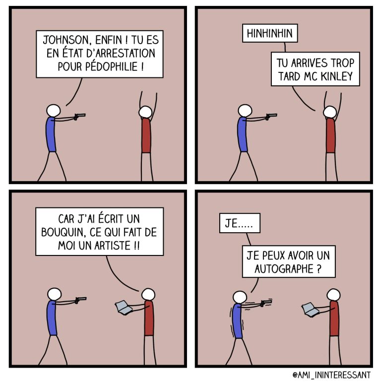 25 mini BD minimalistes à l’humour noir de l’illustrateur Ami Inintéressant