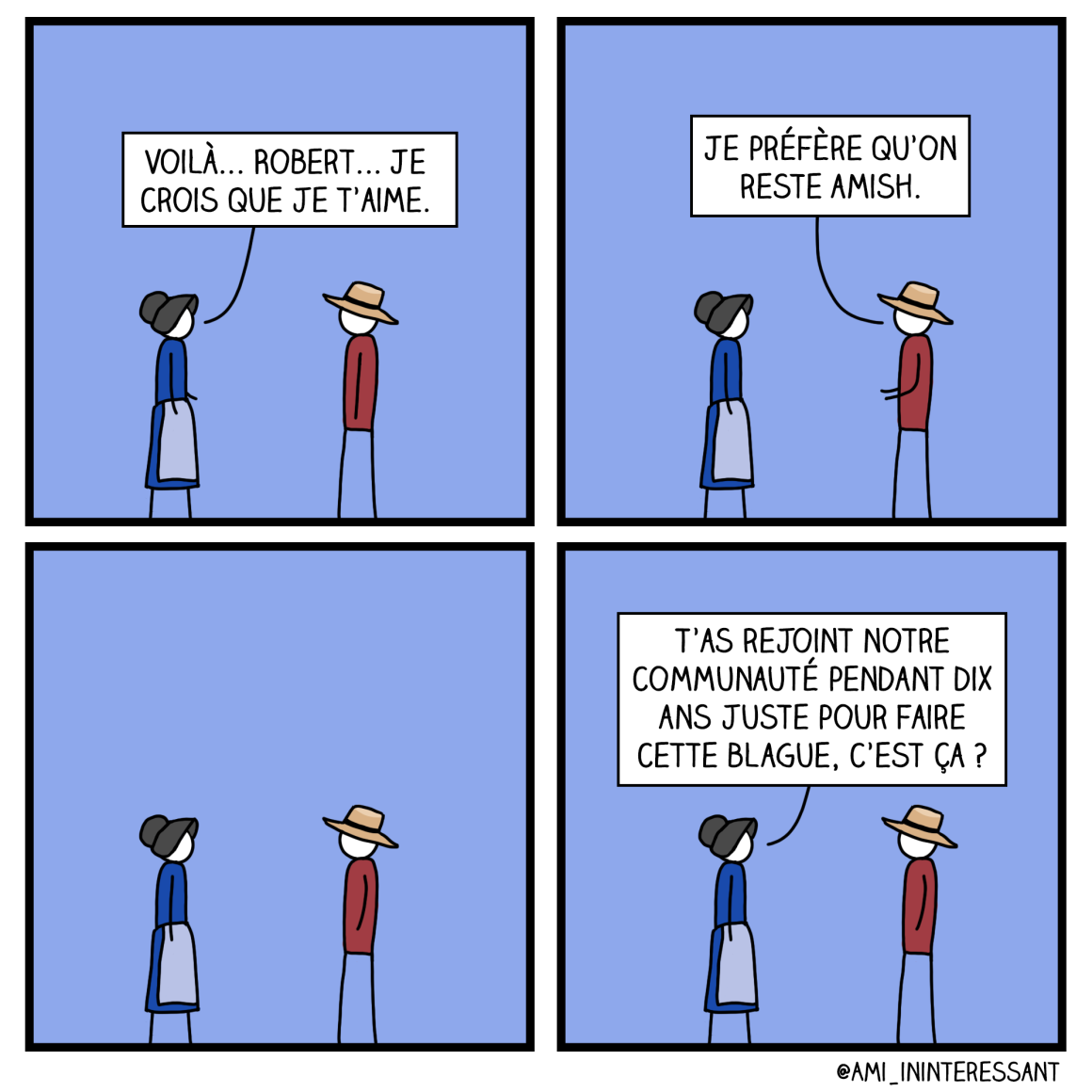 25 mini BD minimalistes à l’humour noir de l’illustrateur Ami Inintéressant