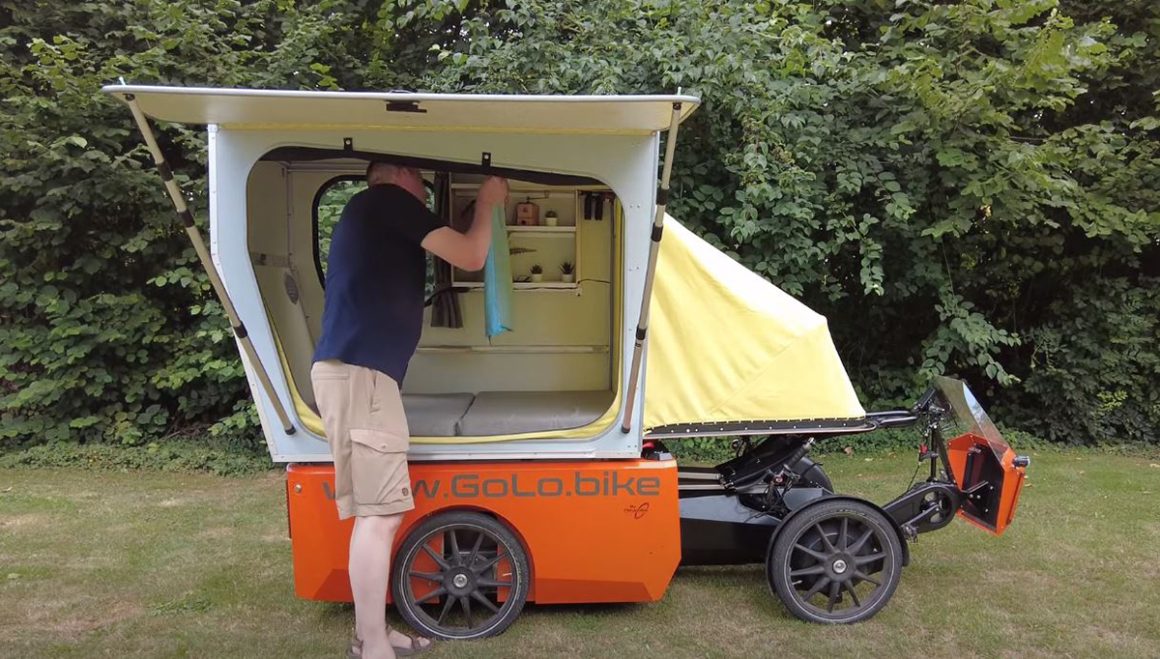 Golo GoCamp : un vélo camping-car électrique qui contient une petite maison - Creapills