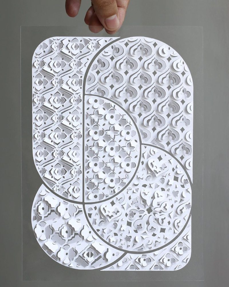 Il crée des illusions d'optique fascinantes en découpant une seule ...