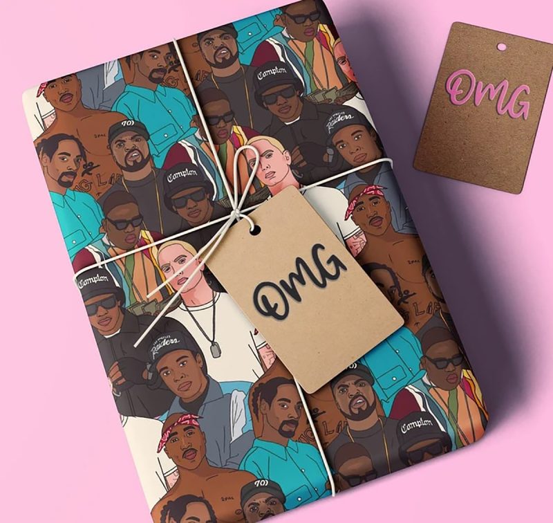 On vient de trouver le papier cadeau ultime pour les fans de rap ...