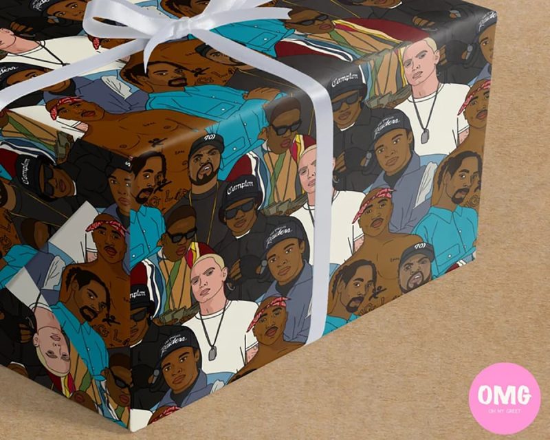 On vient de trouver le papier cadeau ultime pour les fans de rap ...