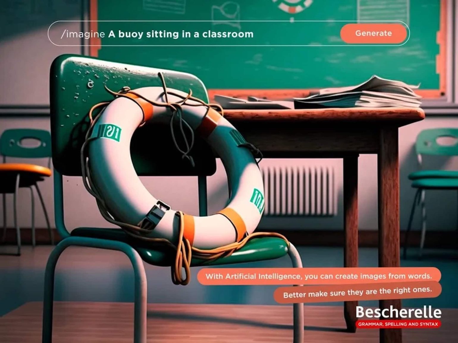 Bescherelle se moque de l'IA pour rappeler l’importance de l'orthographe