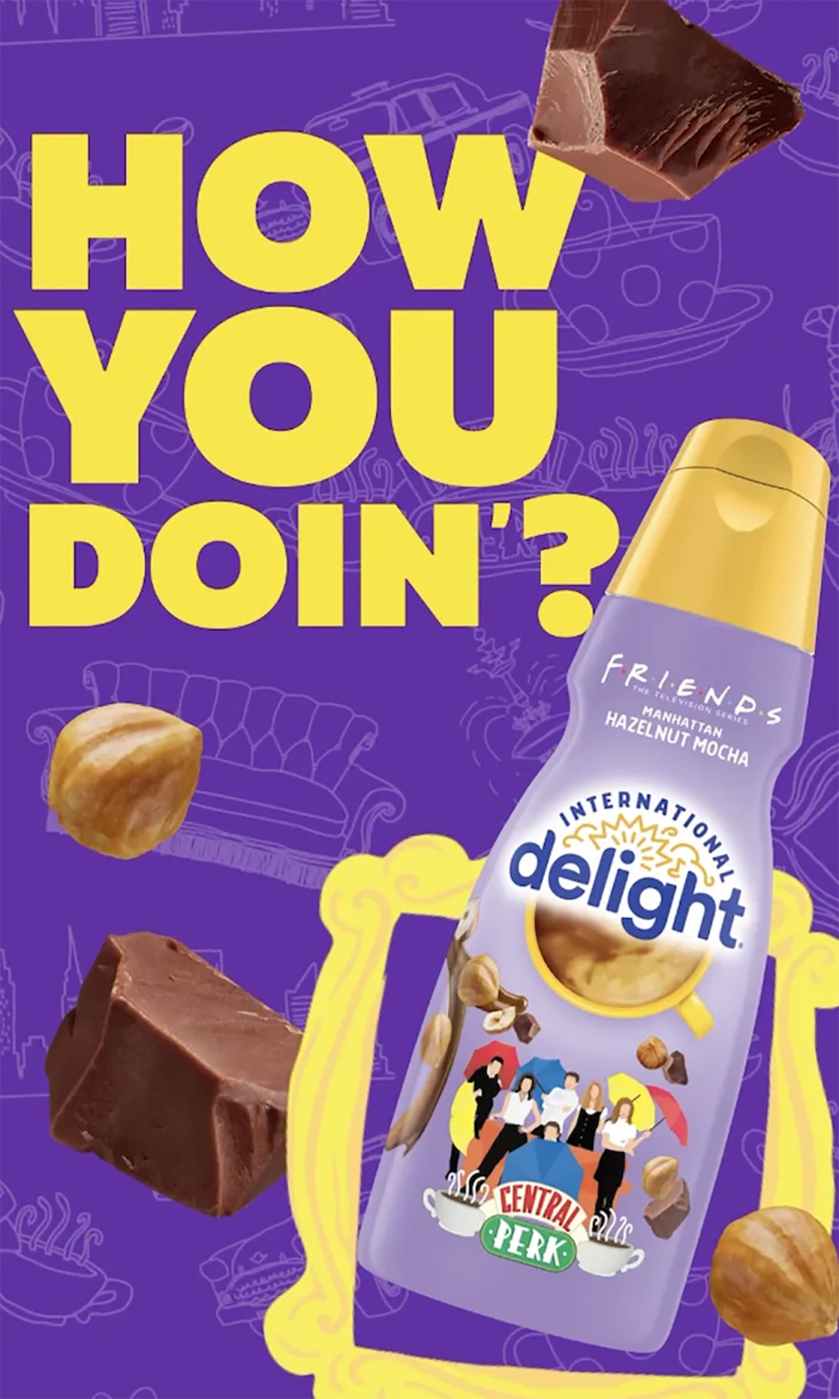 Danone lance un coffee creamer inspiré de la série Friends - Creapills