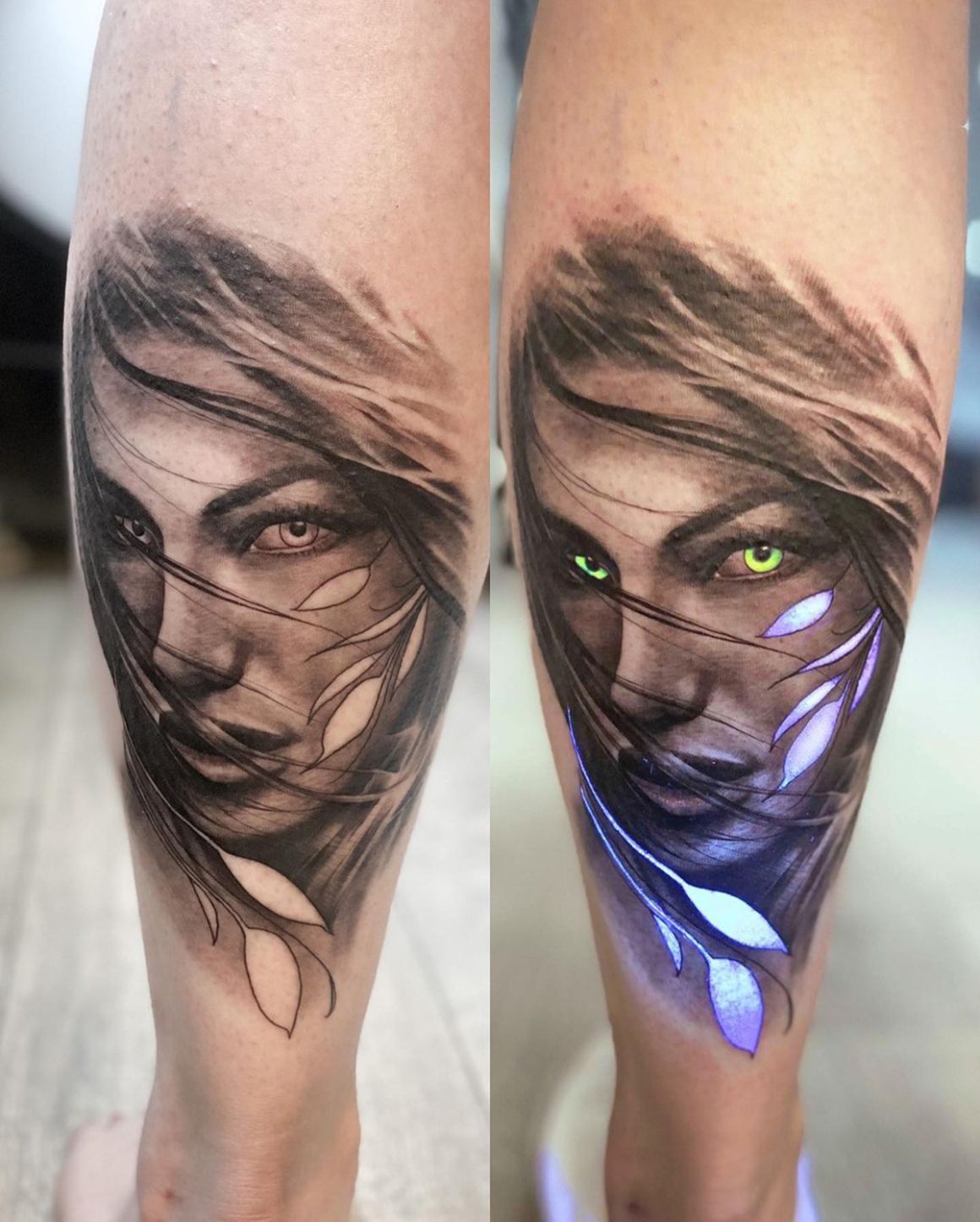Les tatouages lumineux à l’encre ultraviolette de l’artiste UVealism ...