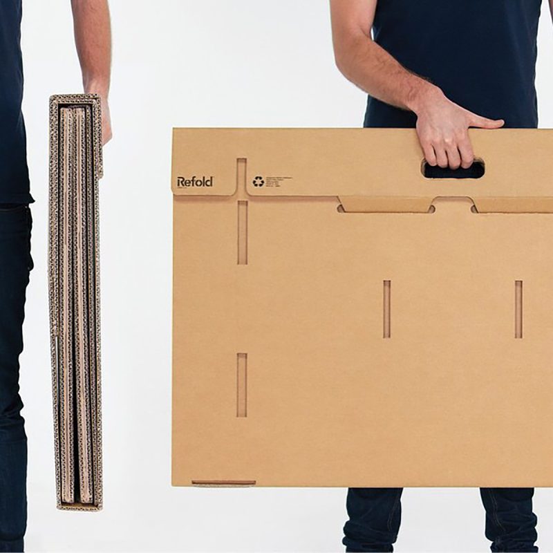 Refold : le bureau en carton pliable et modulable pour travailler n ...