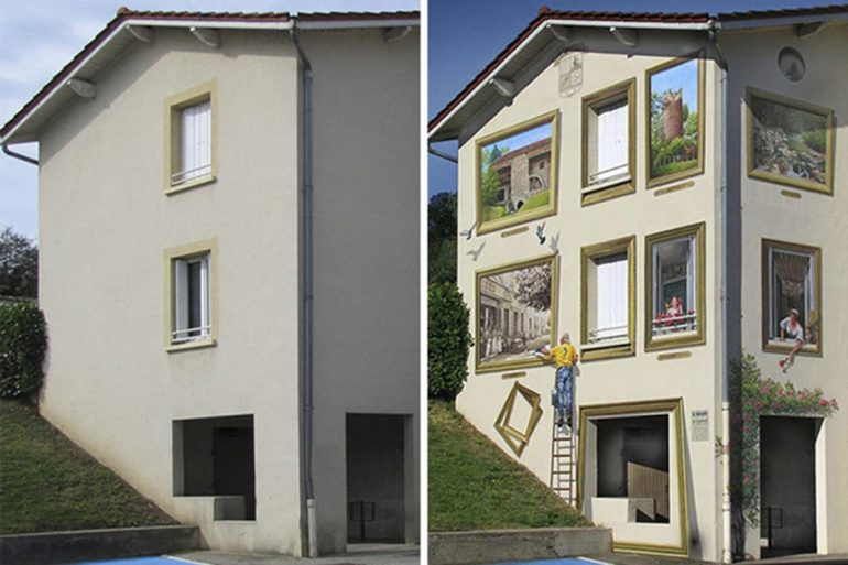 Les incroyables fresques en trompe-l’œil de l'artiste français Patrick ...