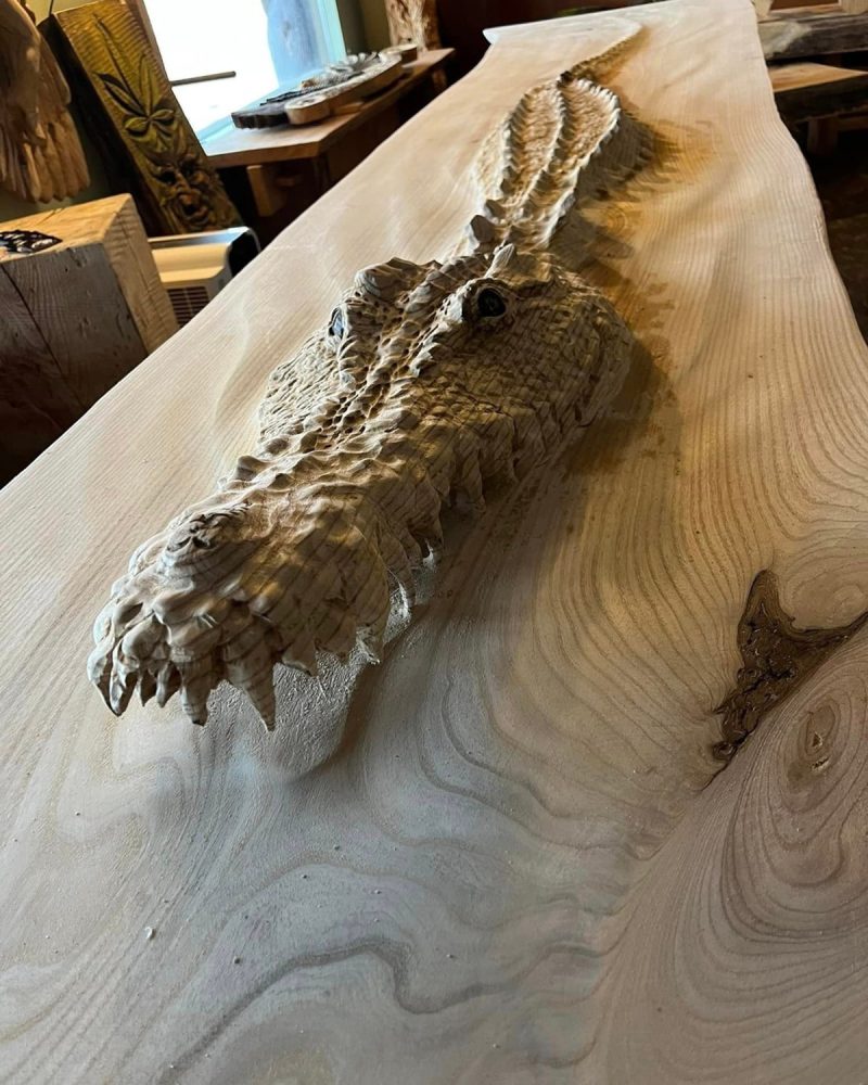 Les incroyables sculptures en bois de Scott Dow semblent prendre vie ...