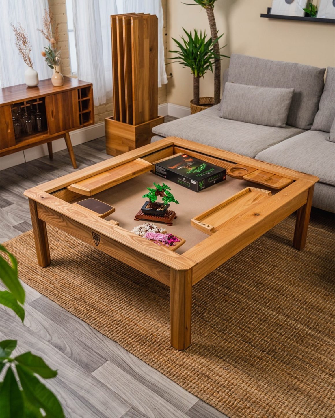 Une table à manger 100% modulable conçue pour les jeux de société