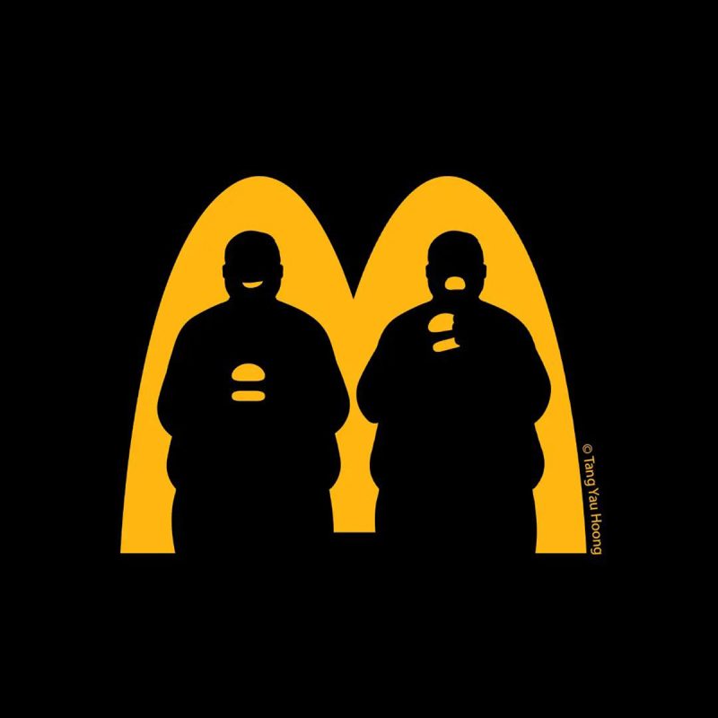 30 visuels créatifs qui jouent avec l'espace négatif par l’artiste Tang Yau Hoong - Creapills