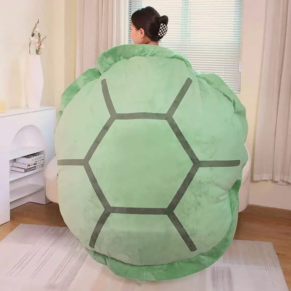 Un coussin carapace de tortue pour faire la sieste absolument partout ...