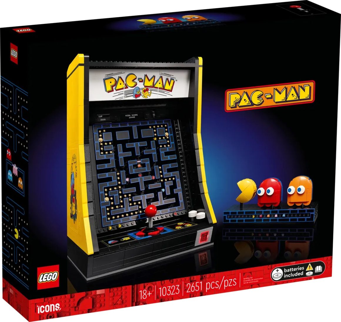 LEGO dévoile une réplique en briques d’une borne d’arcade du jeu Pac-Man
