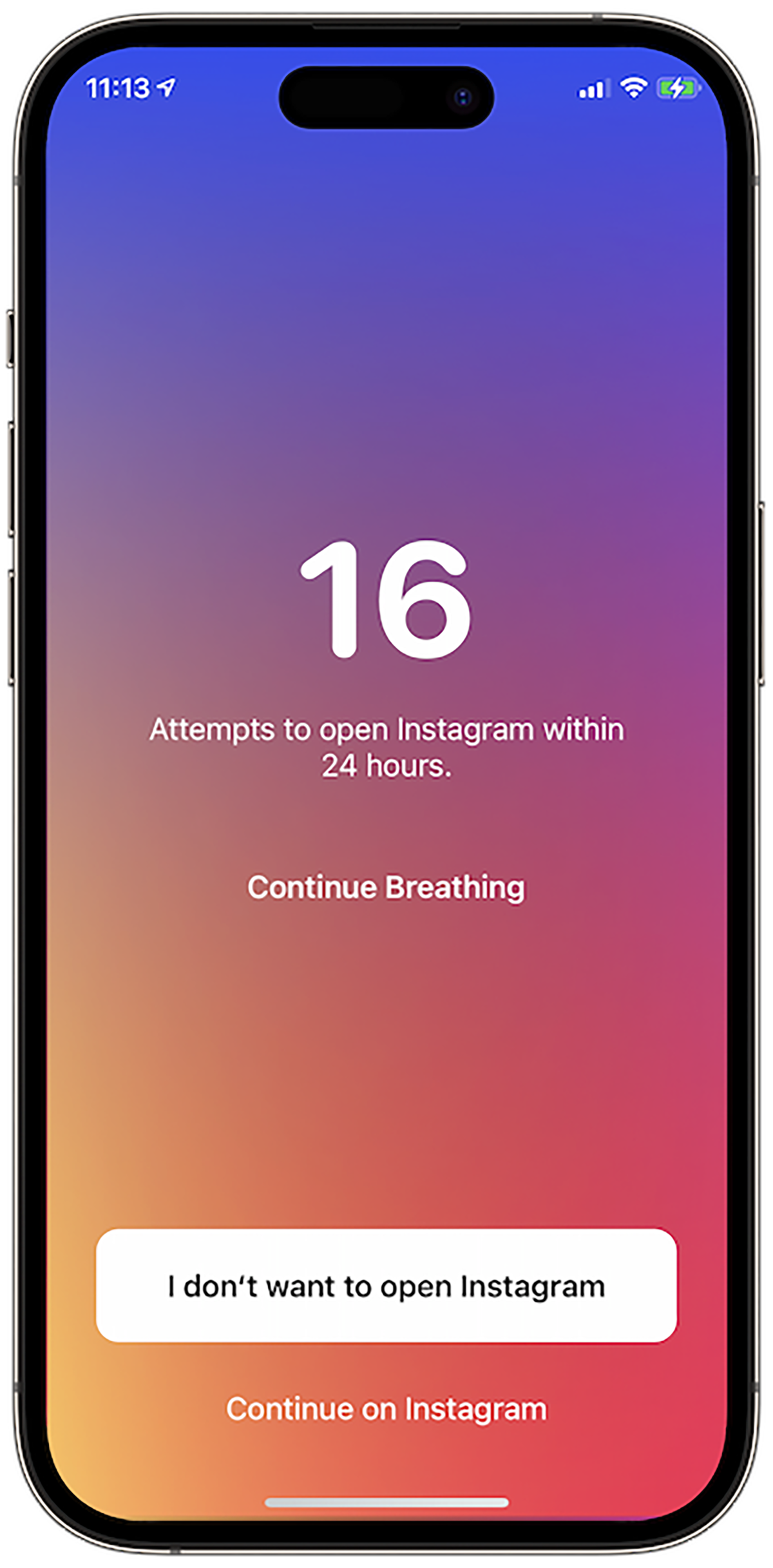One Sec : l’app bien pensée qui vous aide à réduire votre dépendance ...