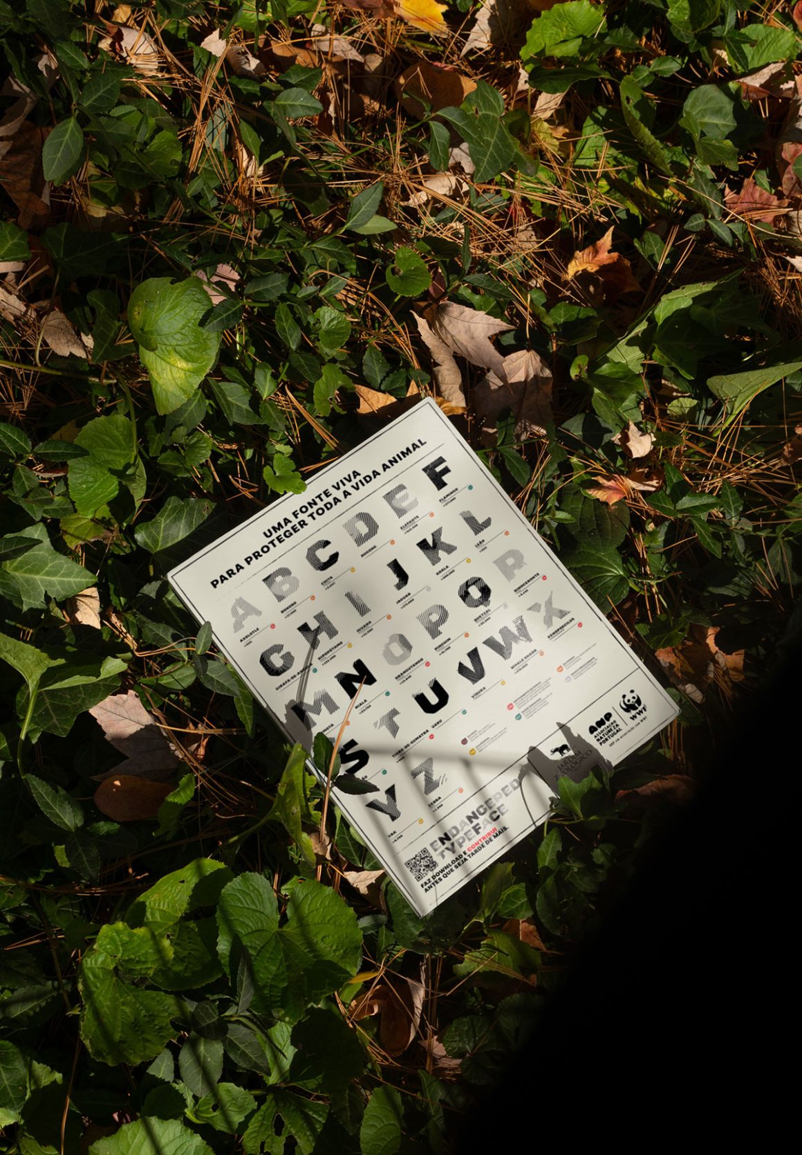 Le WWF crée une typo qui s'efface en fonction de l’extinction des espèces