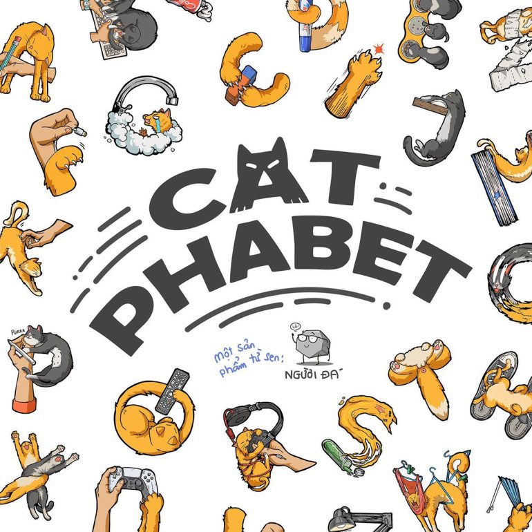 Catphabet : ce créatif crée un alphabet en s'inspirant de ses deux ...