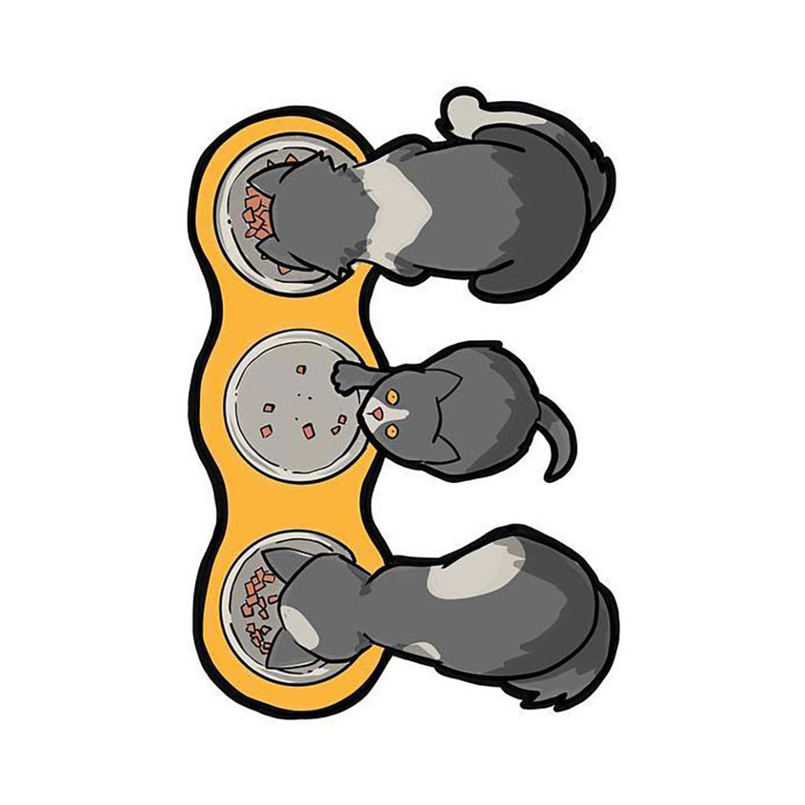 Catphabet : ce créatif crée un alphabet en s'inspirant de ses deux chats