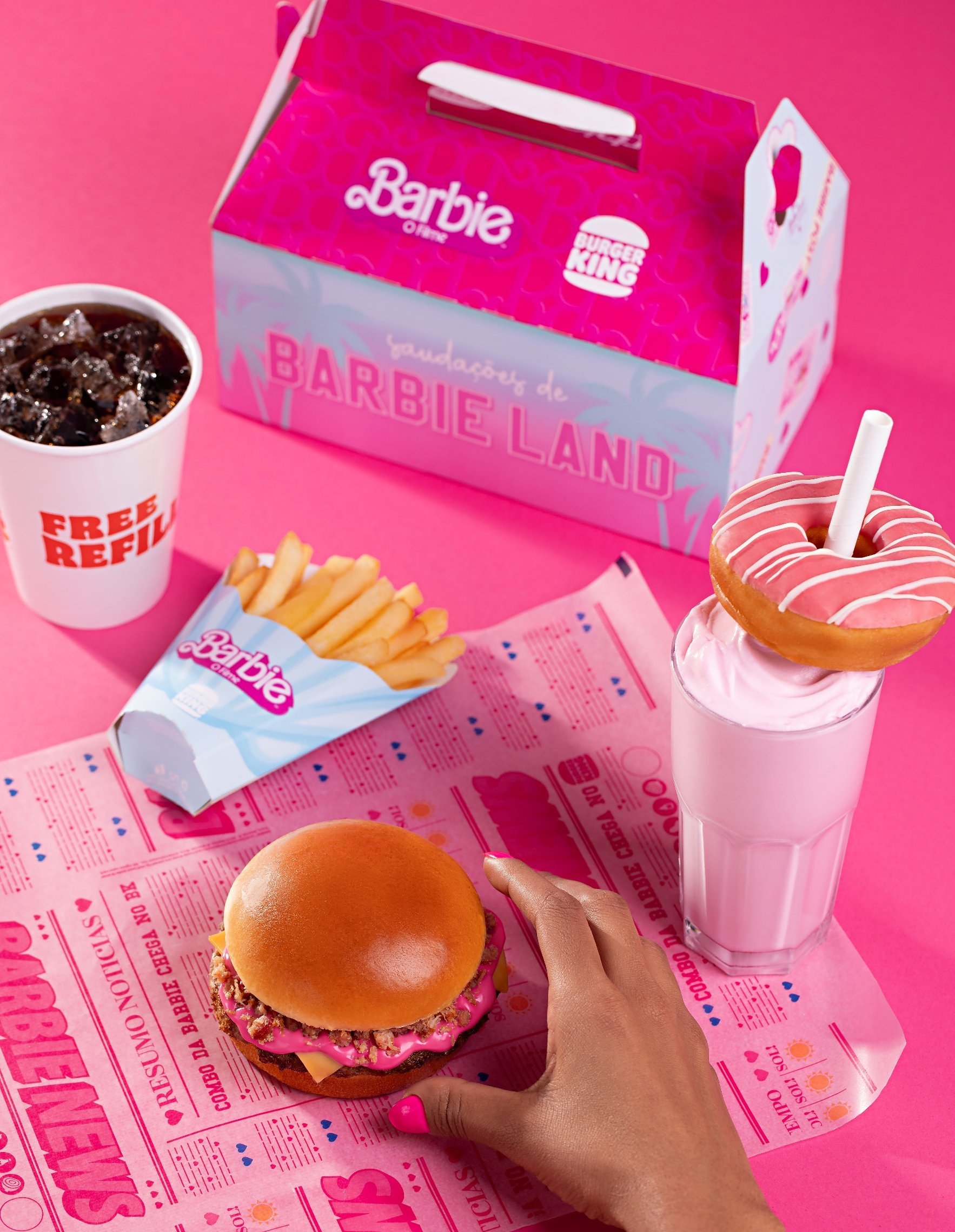 Au Brésil, Burger King lance un burger rose pour la promo de Barbie ...