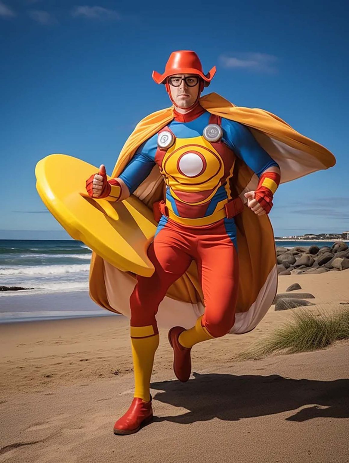 Avec une IA, il représente les super-héros nationaux de différents pays