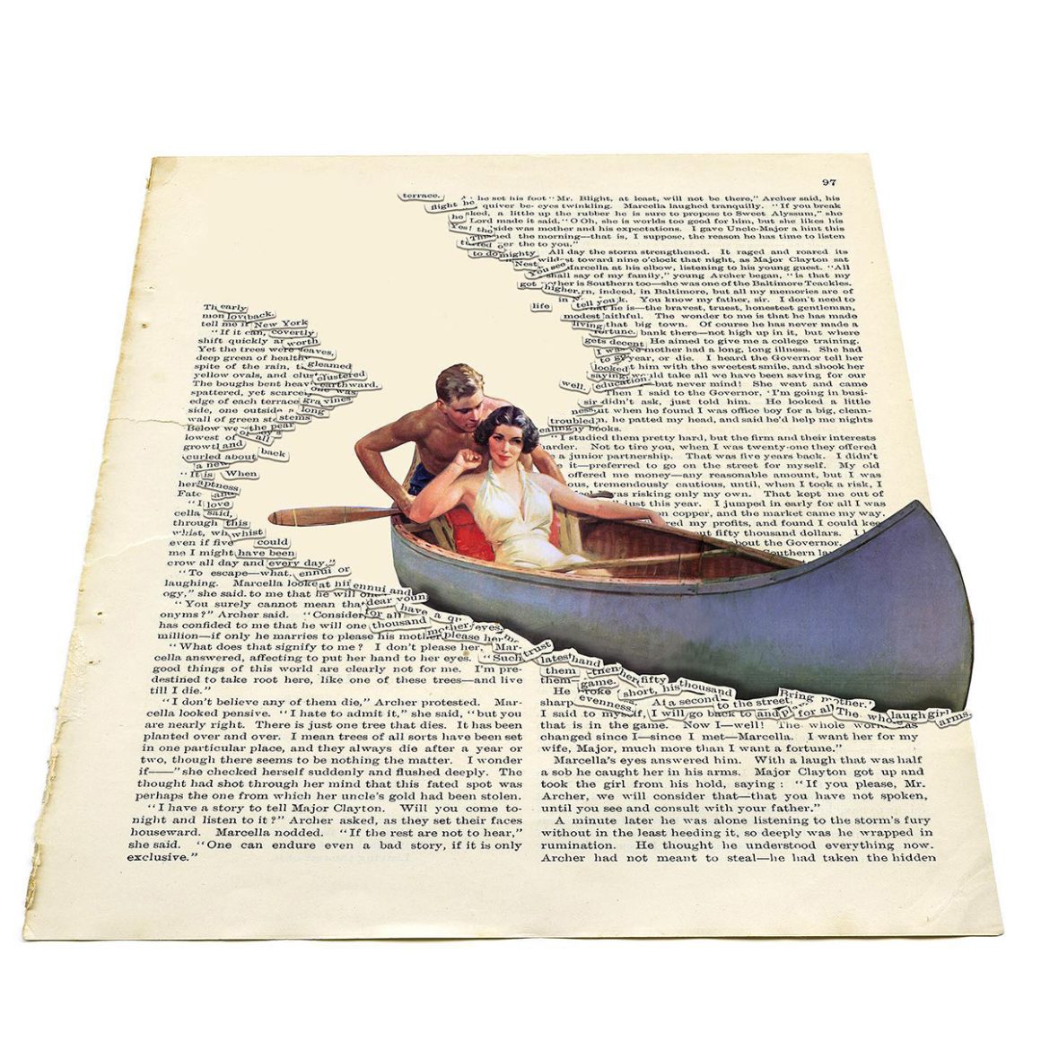 Les collages 100% créatifs qui jouent avec les pages des livres de Toon ...