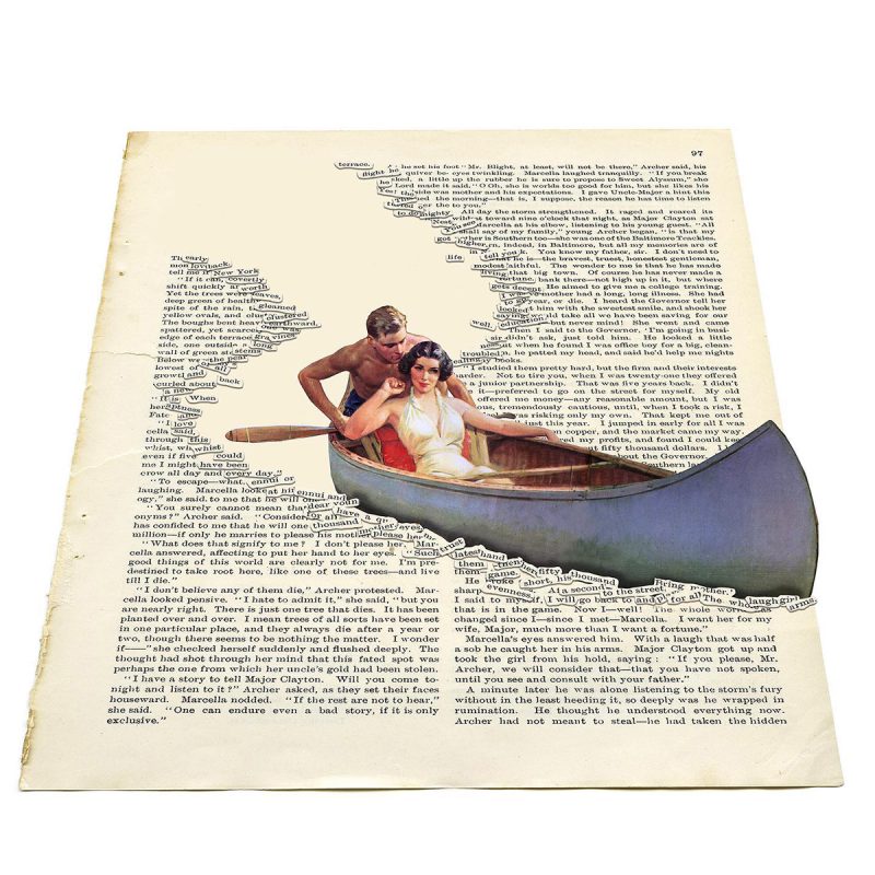 Les collages 100% créatifs qui jouent avec les pages des livres de Toon ...