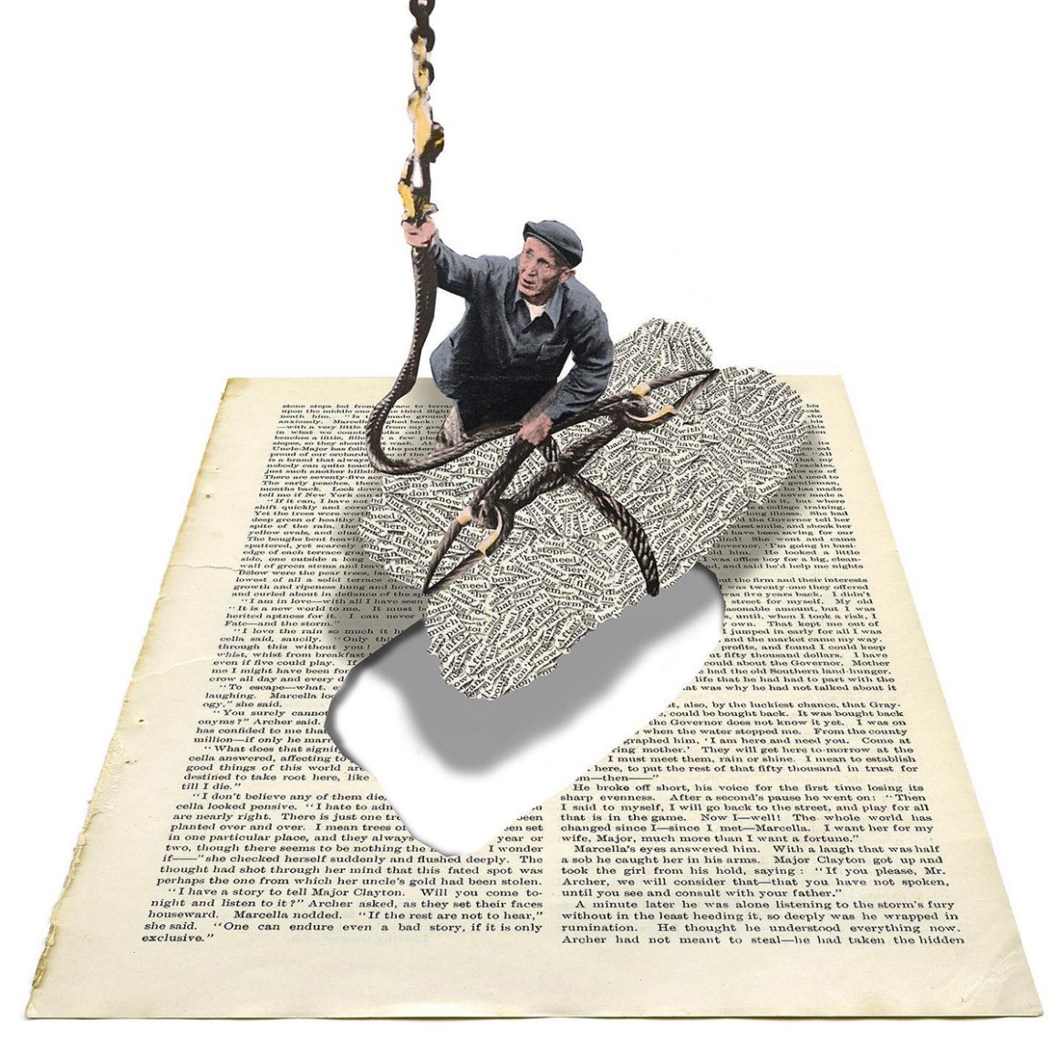 Les collages 100% créatifs qui jouent avec les pages des livres de Toon ...