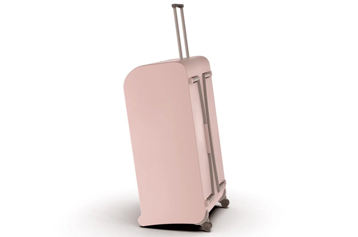 Cette valise design se transforme en berceau pour bébé en un clin d'œil