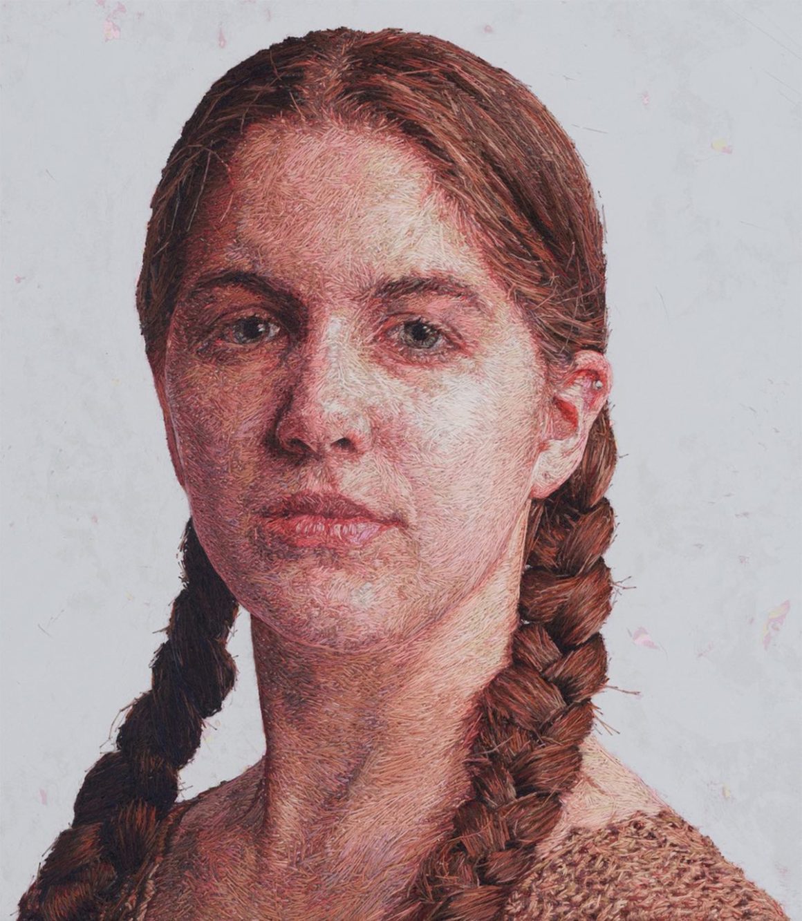 Les incroyables portraits ultra réalistes en broderie de l’artiste ...