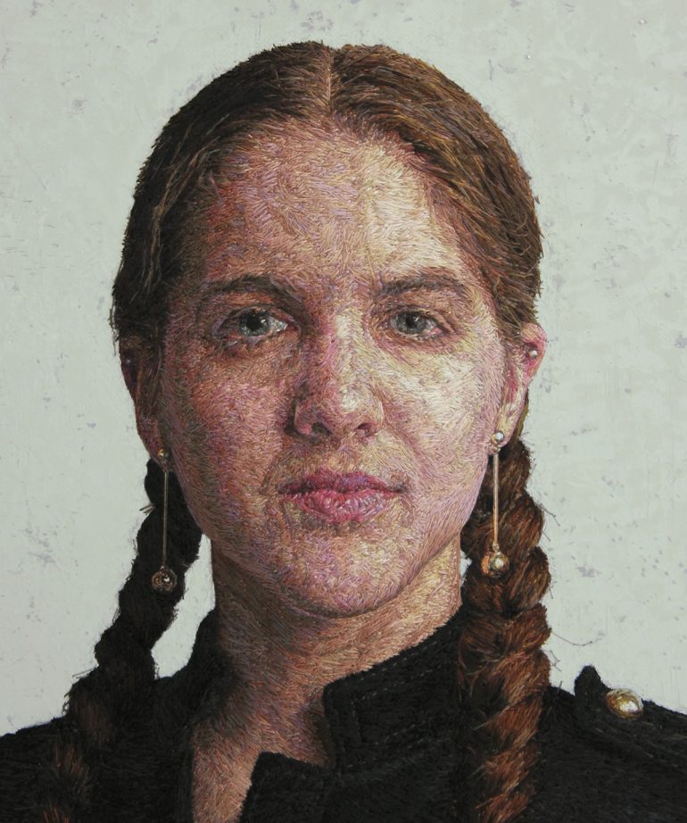Les incroyables portraits ultra réalistes en broderie de l’artiste ...