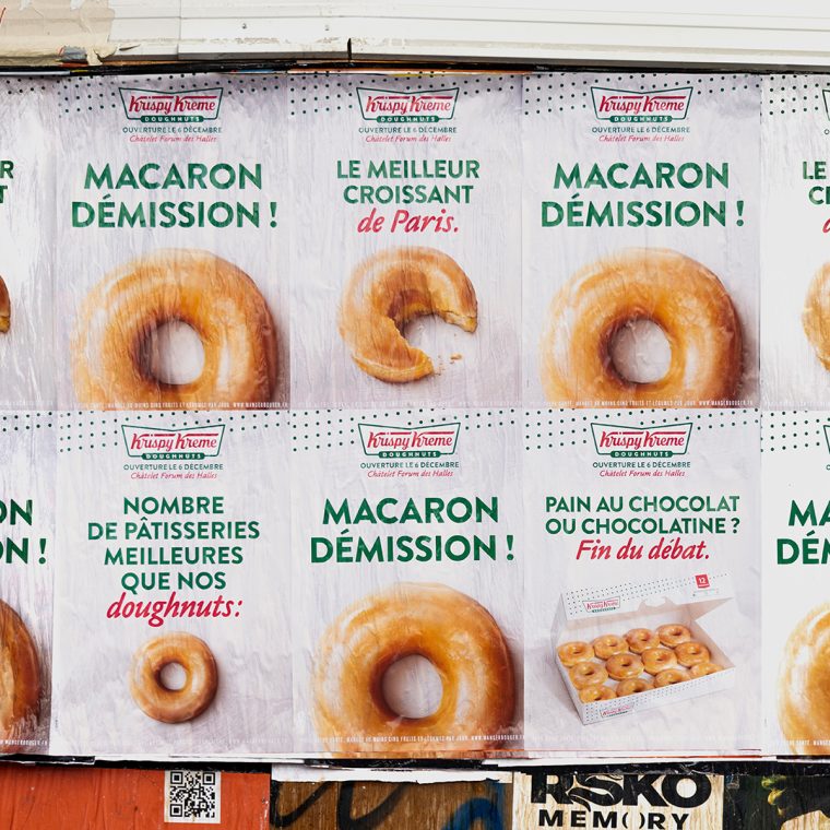 Krispy Kreme débarque à Paris avec une campagne de com' 100% décalée