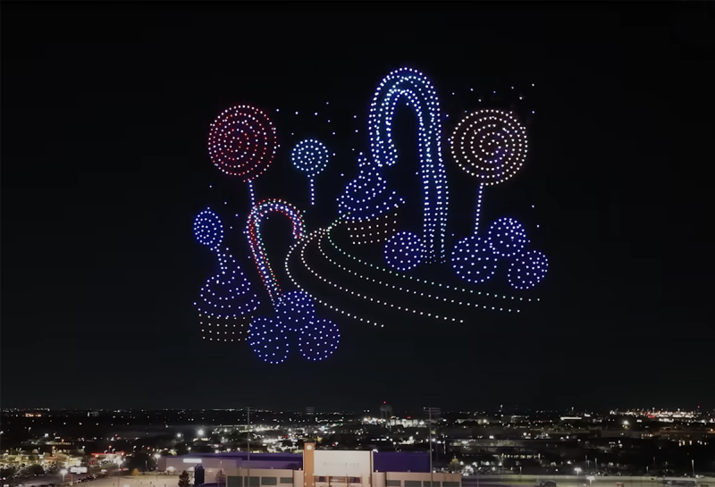Ce spectacle de 1500 drones pour Noël a remporté 2 Guinness World Records
