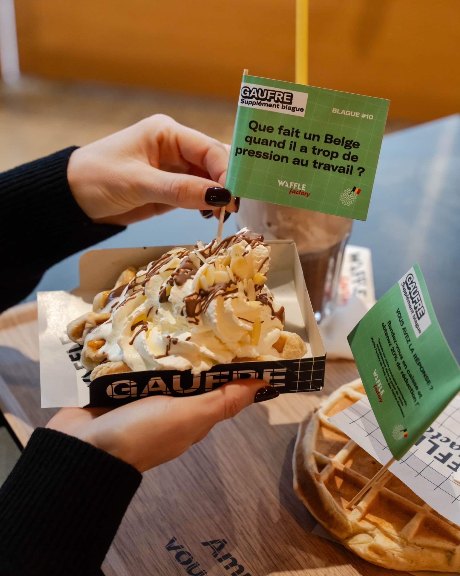 À Paris, ce restaurant de gaufres vous offre une réduc si vous répondez ...