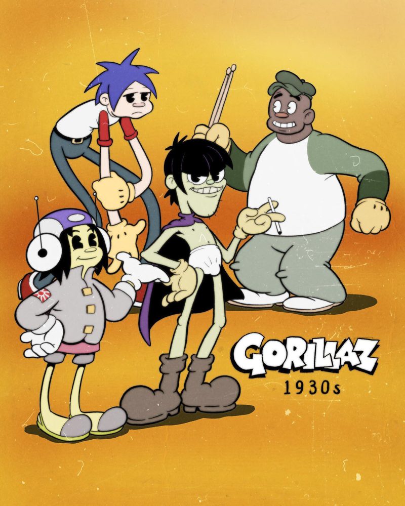 20 légendes du rock en mode personnages de cartoons des années 30