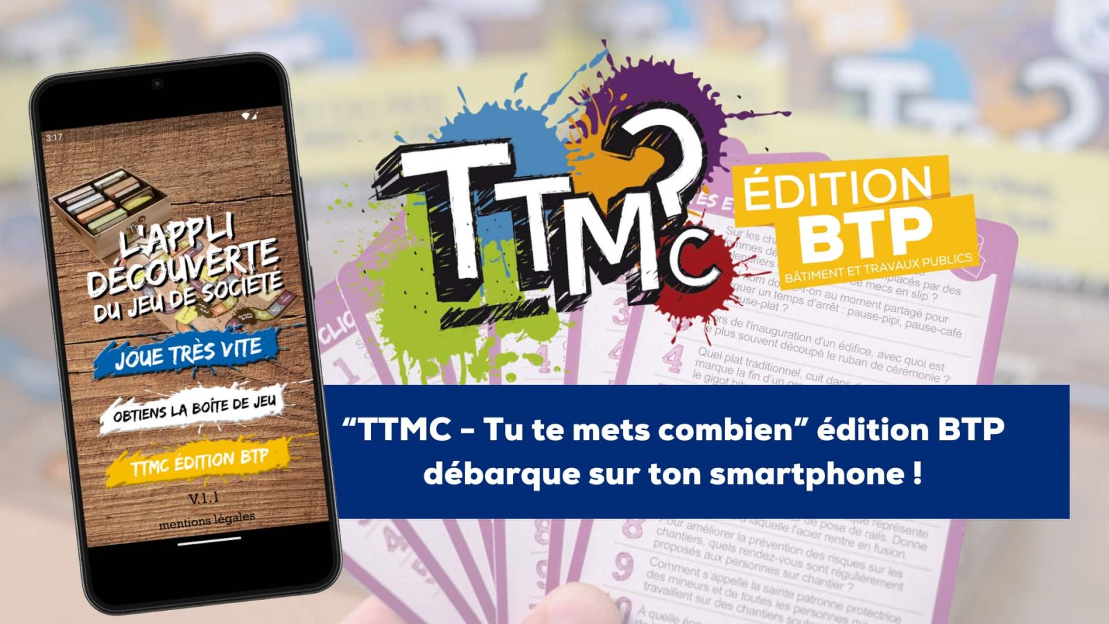 TTMC sort une application gratuite version BTP de son quiz improbable