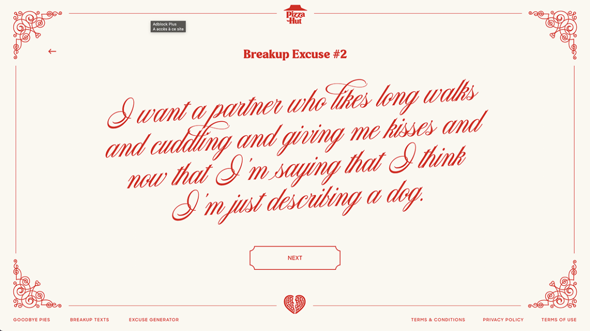 Saint-Valentin : Pizza Hut lance des pizzas de rupture à envoyer à ...