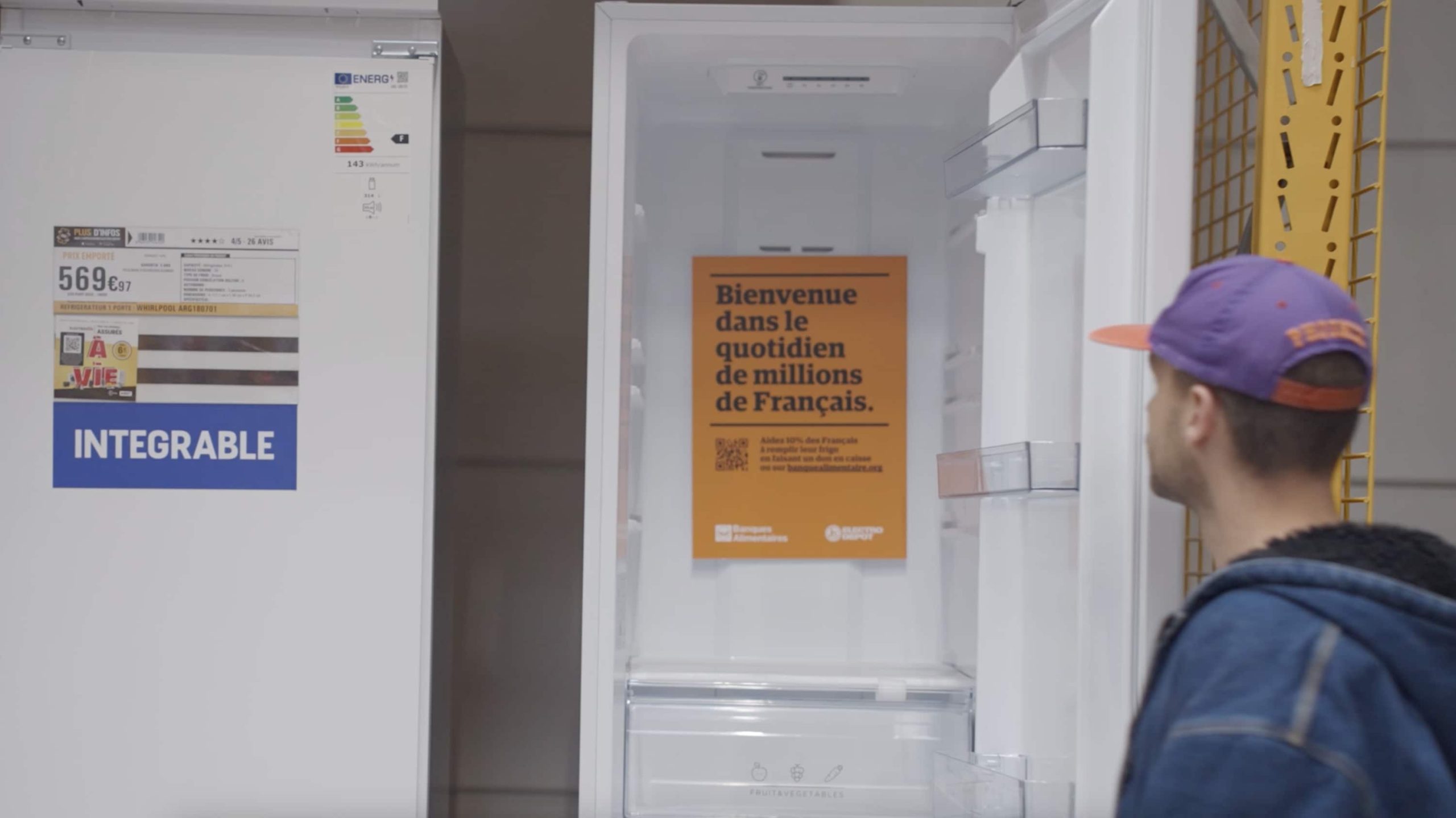 Les Banques Alimentaires s'infiltrent dans les frigos vides d'Électro Dépôt