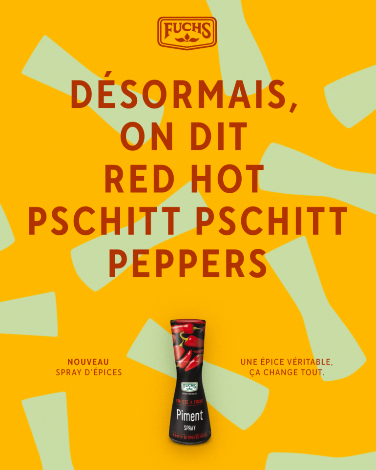 FUCHS lance un spray d’épices dans une campagne qui fait Pschitt ...