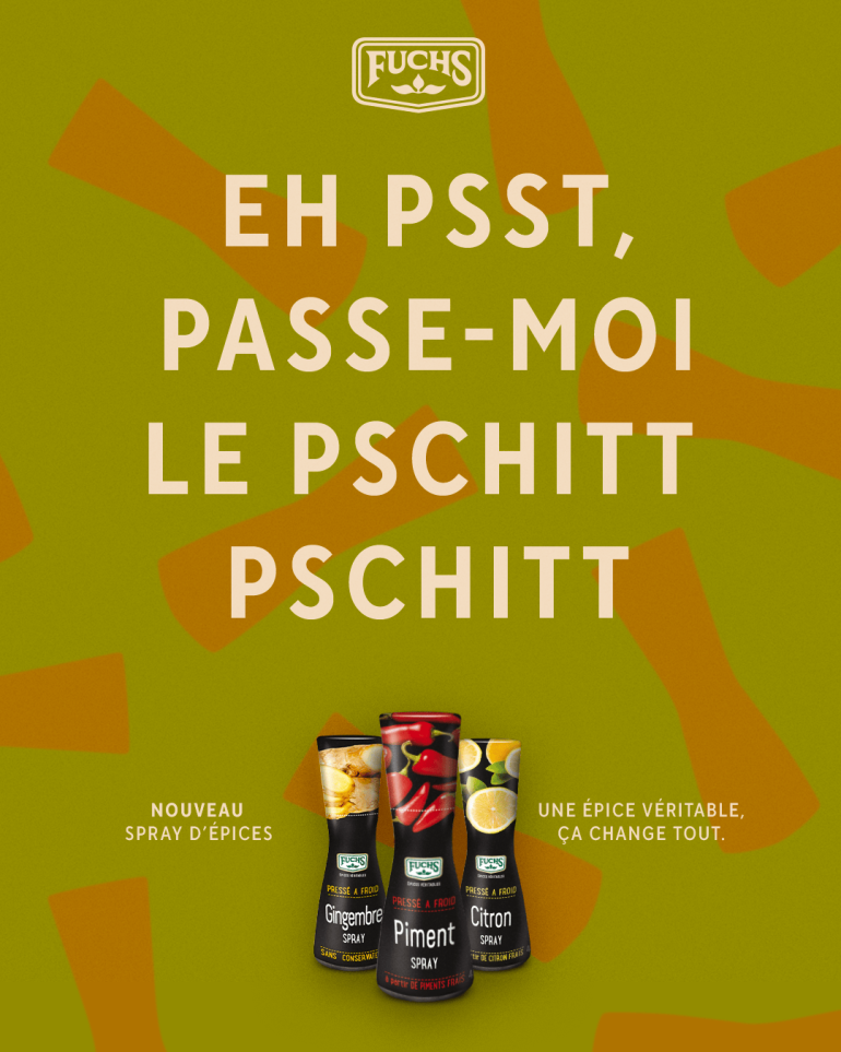 FUCHS lance un spray d’épices dans une campagne qui fait Pschitt ...