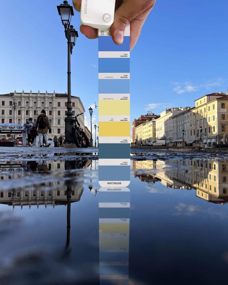 Ce graphiste capture les nuances de Pantone dans les paysages colorés ...