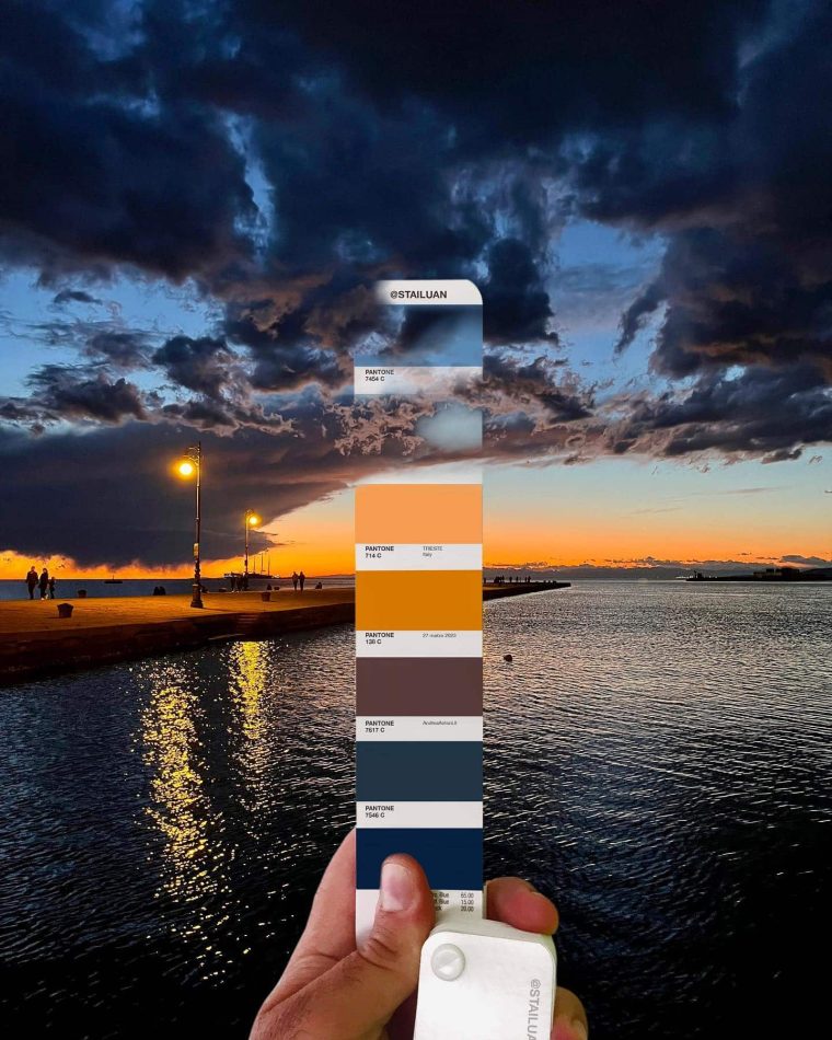 Ce graphiste capture les nuances de Pantone dans les paysages colorés