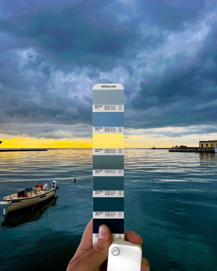 Ce graphiste capture les nuances de Pantone dans les paysages colorés ...
