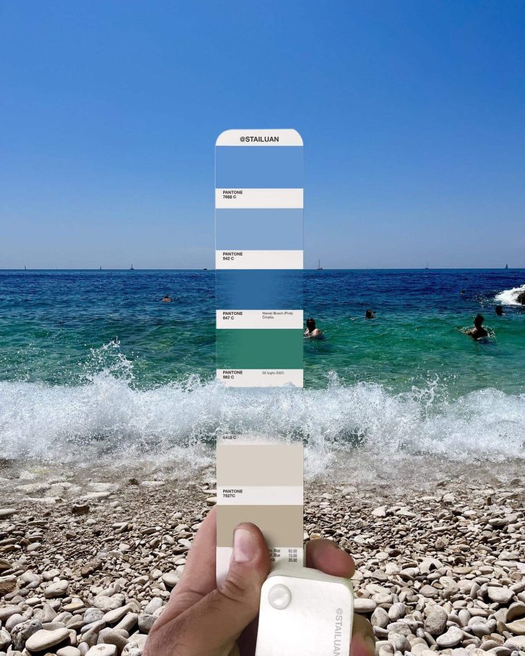 Ce graphiste capture les nuances de Pantone dans les paysages colorés ...