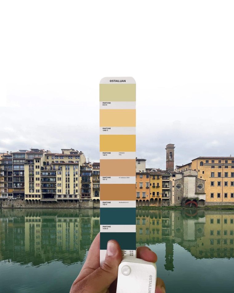 Ce graphiste capture les nuances de Pantone dans les paysages colorés ...
