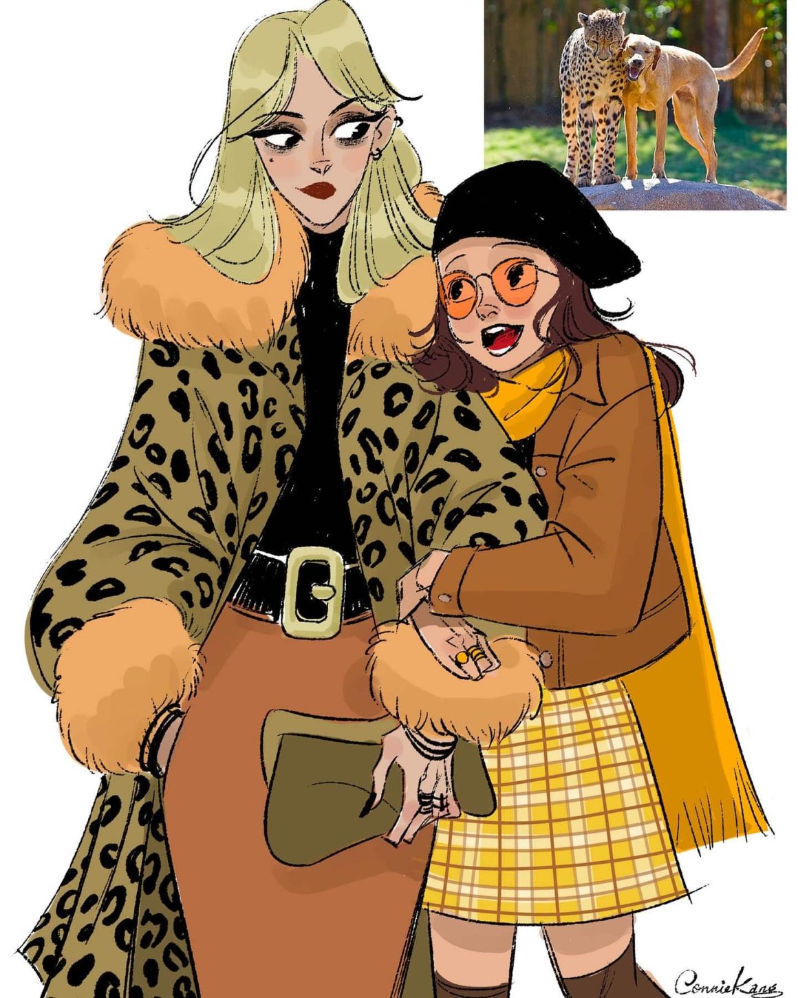 L'illustratrice Connie Kang transforme les animaux en personnages Disney