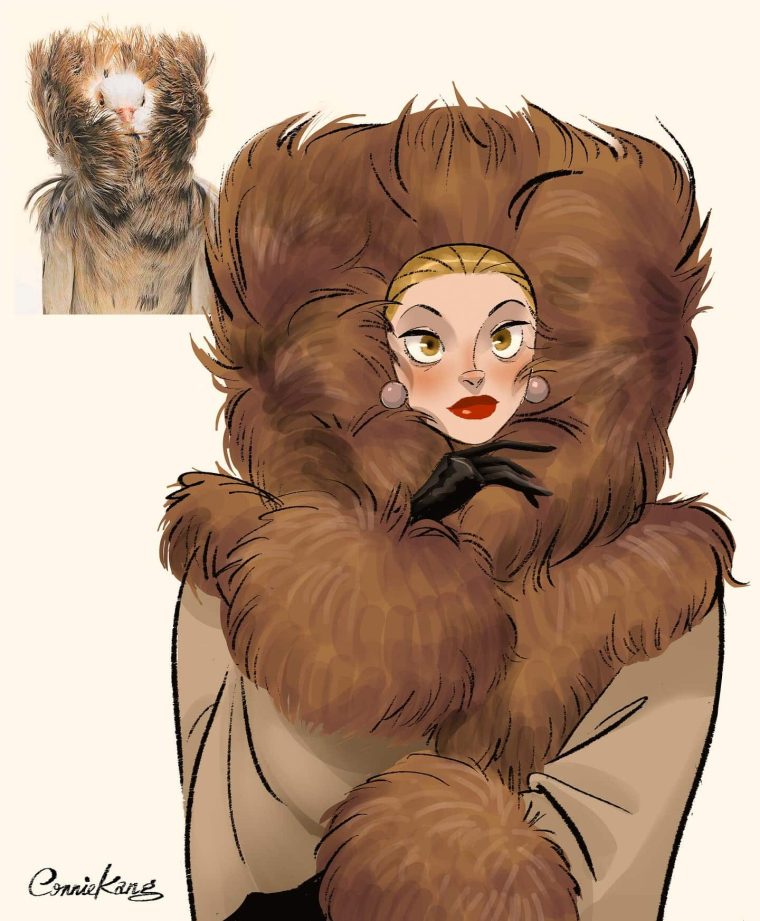 L'illustratrice Connie Kang transforme les animaux en personnages Disney