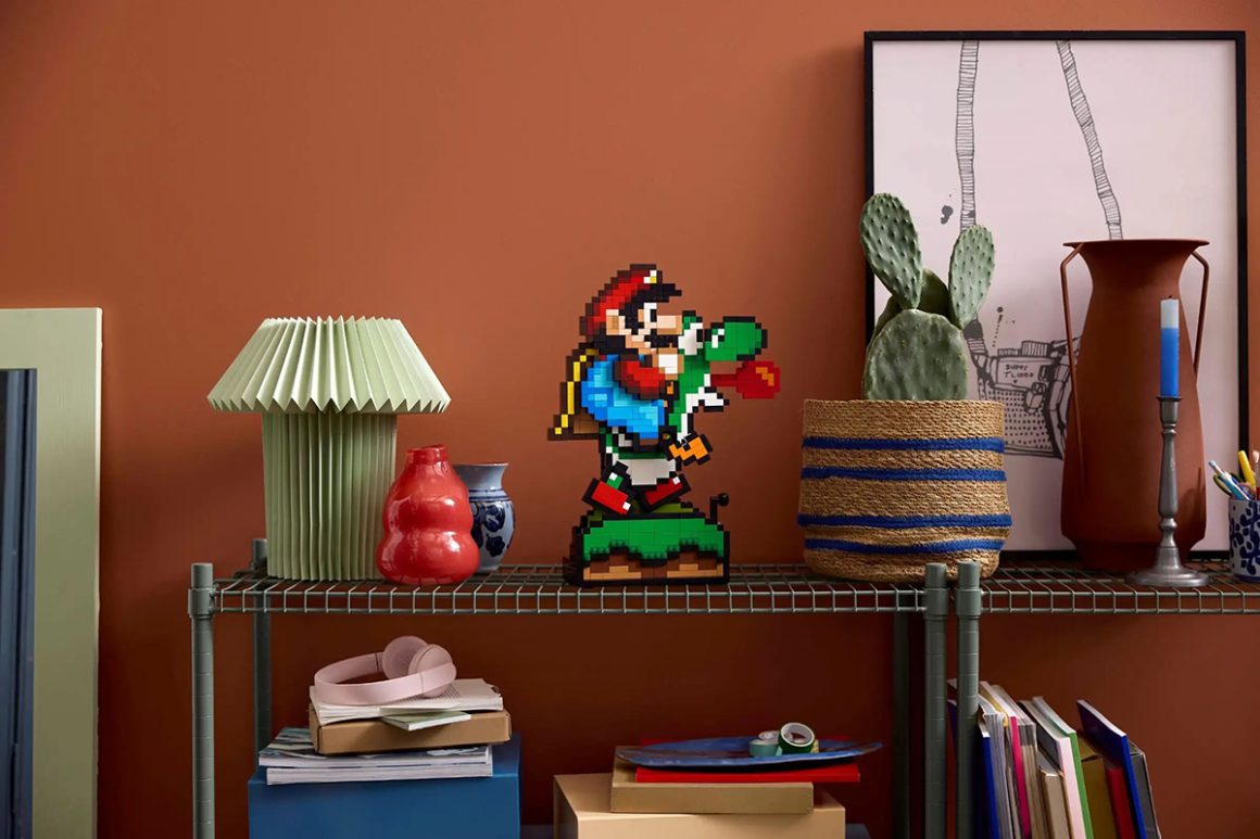 LEGO dévoile un set pixelisé et mécanique de Mario à dos de Yoshi ...