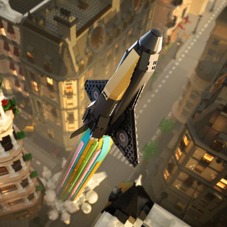 LEGO dévoile une fusée de 1000 briques imaginée par Pharrell Williams ...