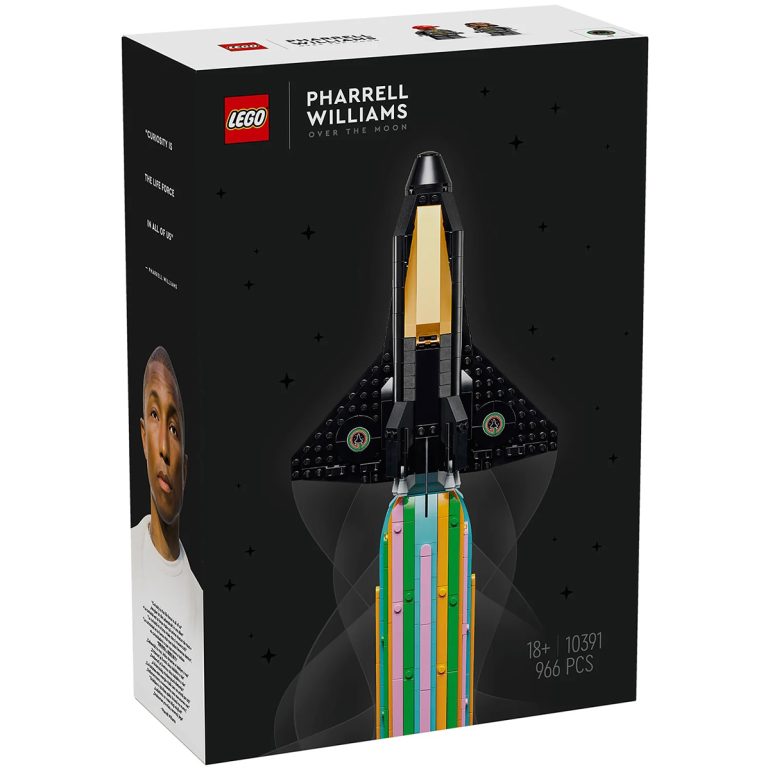 LEGO dévoile une fusée de 1000 briques imaginée par Pharrell Williams