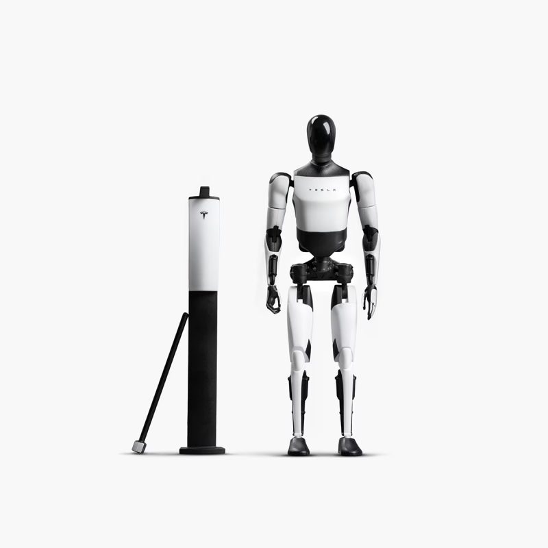 Pour Noël, Tesla crée une réplique de son robot humanoïde Optimus en ...