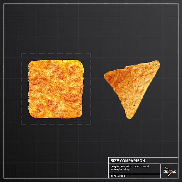 Doritos dévoile des chips carrées en collaboration avec le film Minecraft